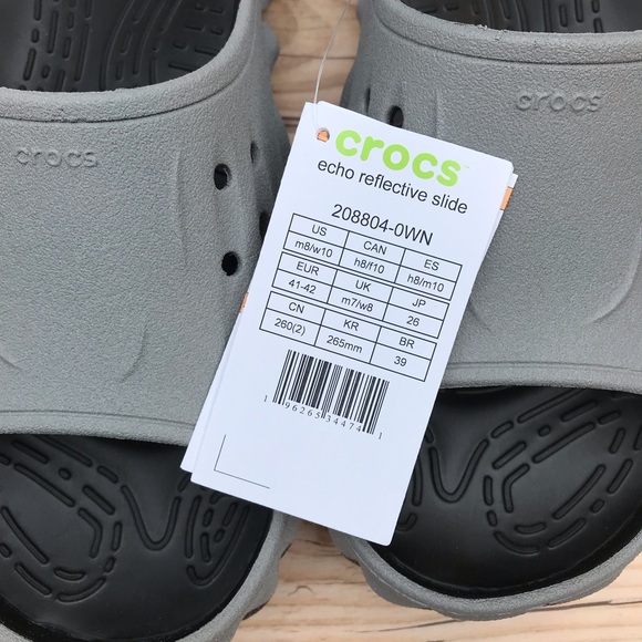 CROCS | Shoes | Crocs Echo Reflective Slide | Poshmark
